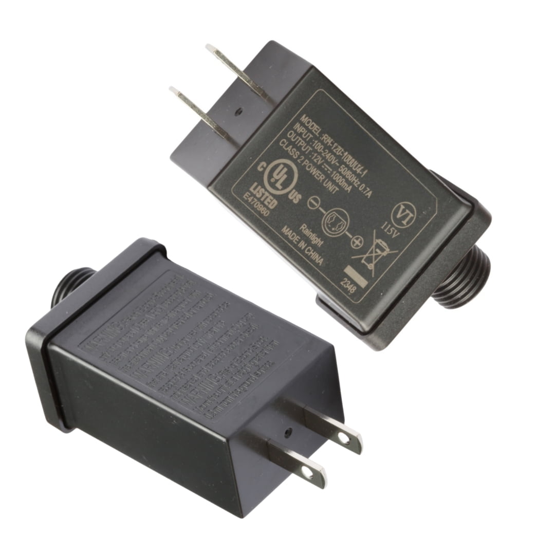 2pcs 12V 1A Low Voltage Power Supply Adaptor Waterproof Replacement ...