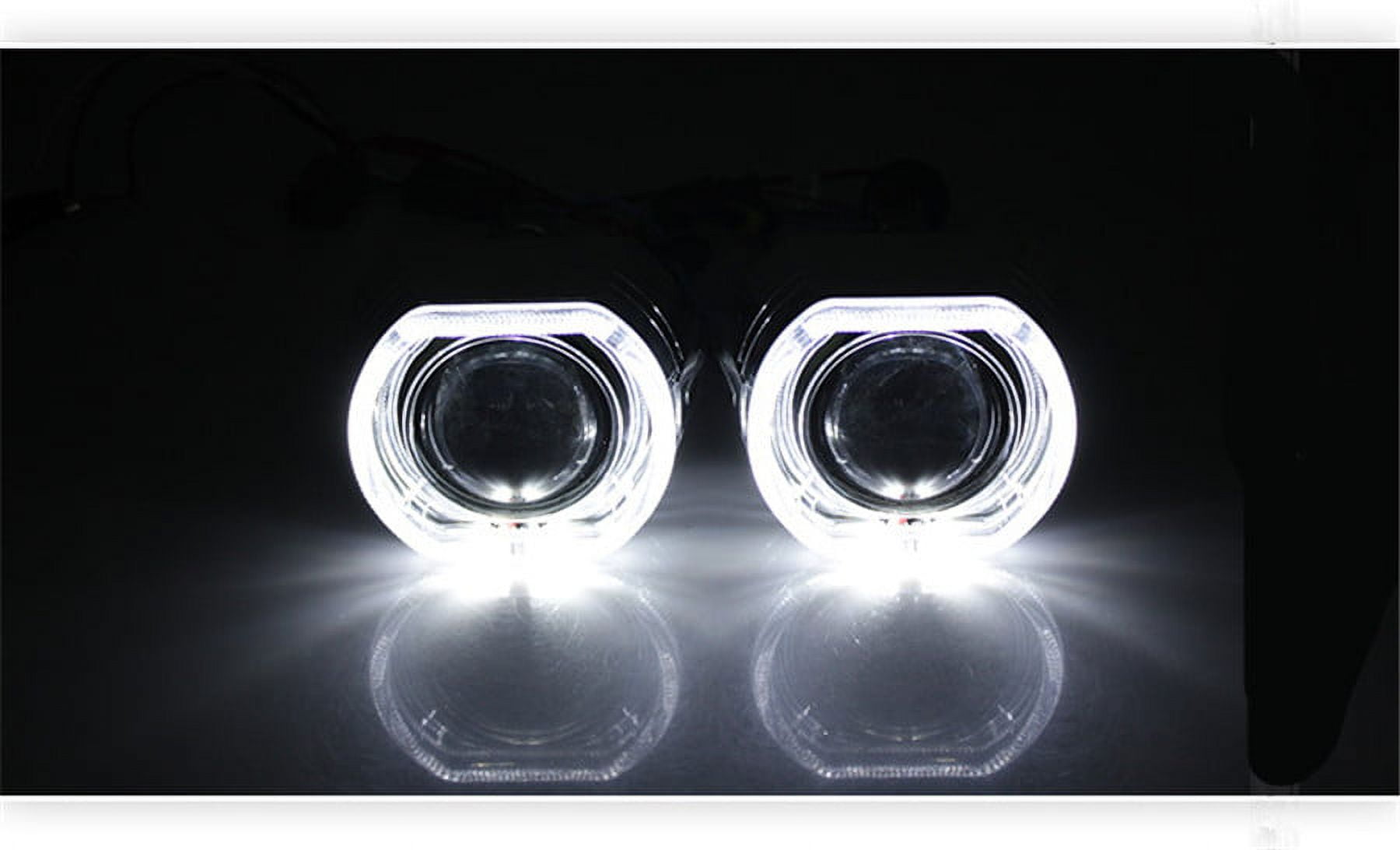2pcs 12V 2.5 inch Square LED Day running angel eyes white DRL LED angel ...
