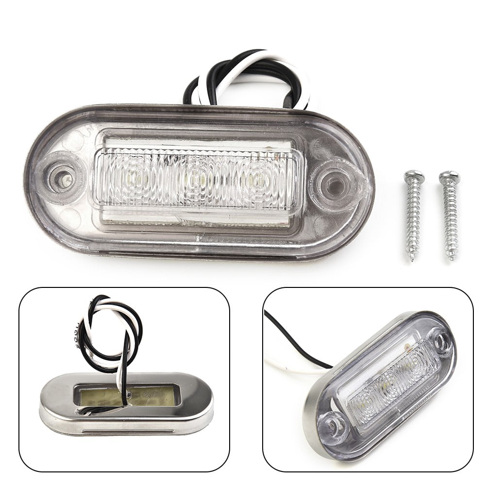 2pcs 12V LED Courtesy Light Mount Yacht Marine Boat Cabin Deck Lamp ...