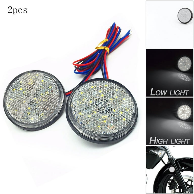 Round Motorcycle Tail Lights Leds Rear Tail Light High Brightness