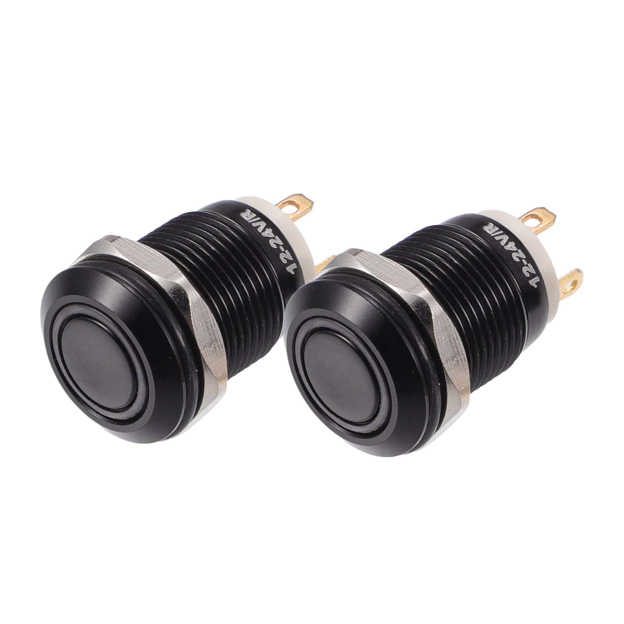 2pcs 12mm 0.47" Car Auto Self Locking Latching Push Button Switch ...