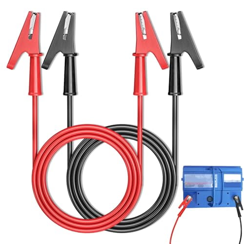 2pcs 14 Gauge Test Leads with Alligator Clips,Multimeter Alligator ...