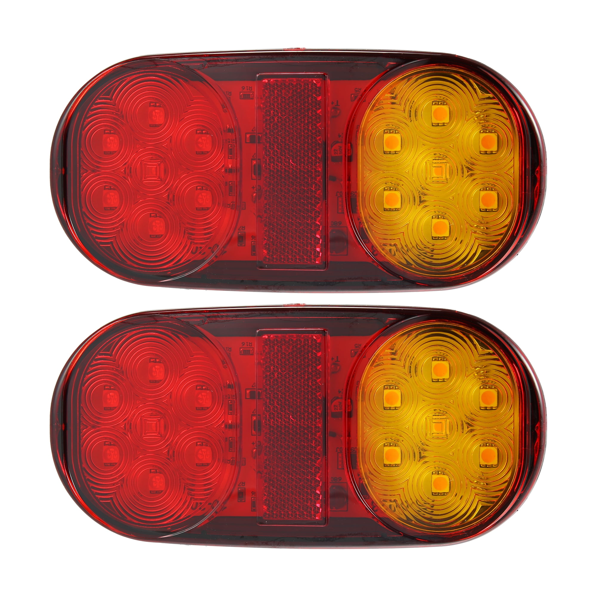 2pcs 14 LED Trailer Tail Lights 12V-36V Turn Signal Brake Tail Light ...