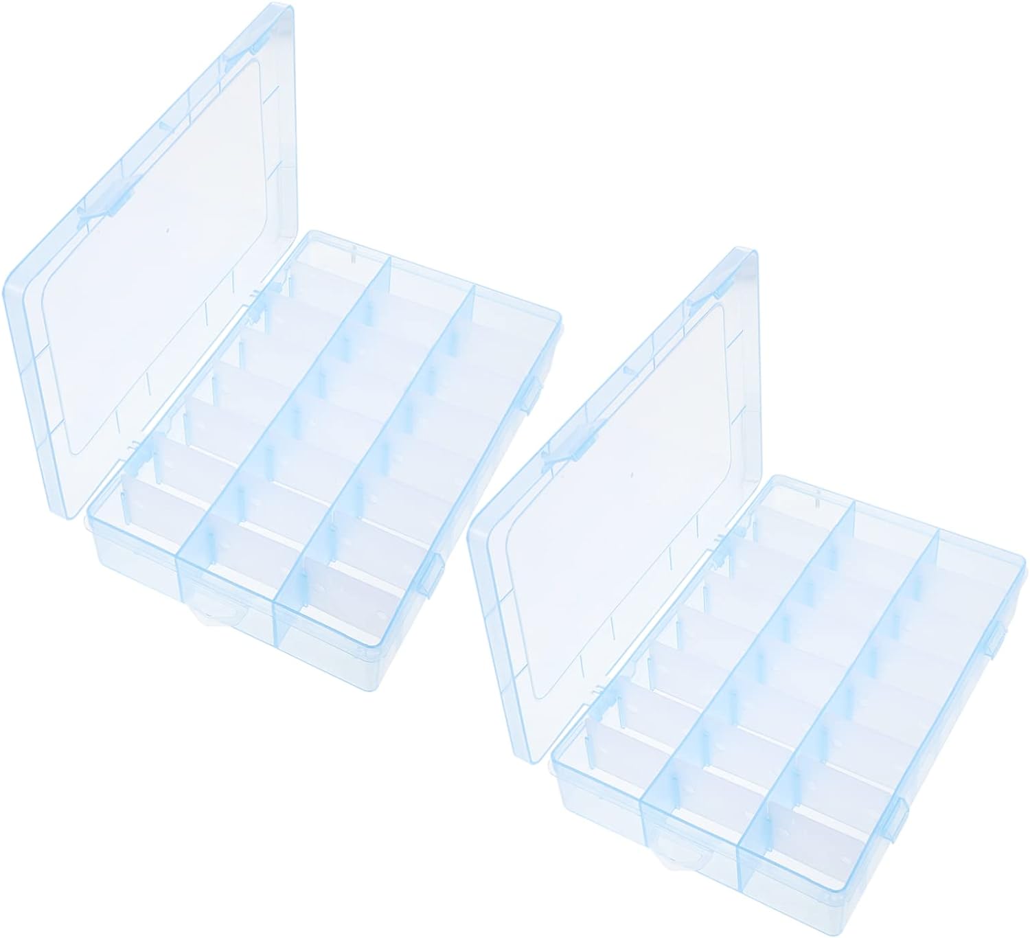 2pcs 15 Grid Storage Box Compartment Storage Container Snack Small ...