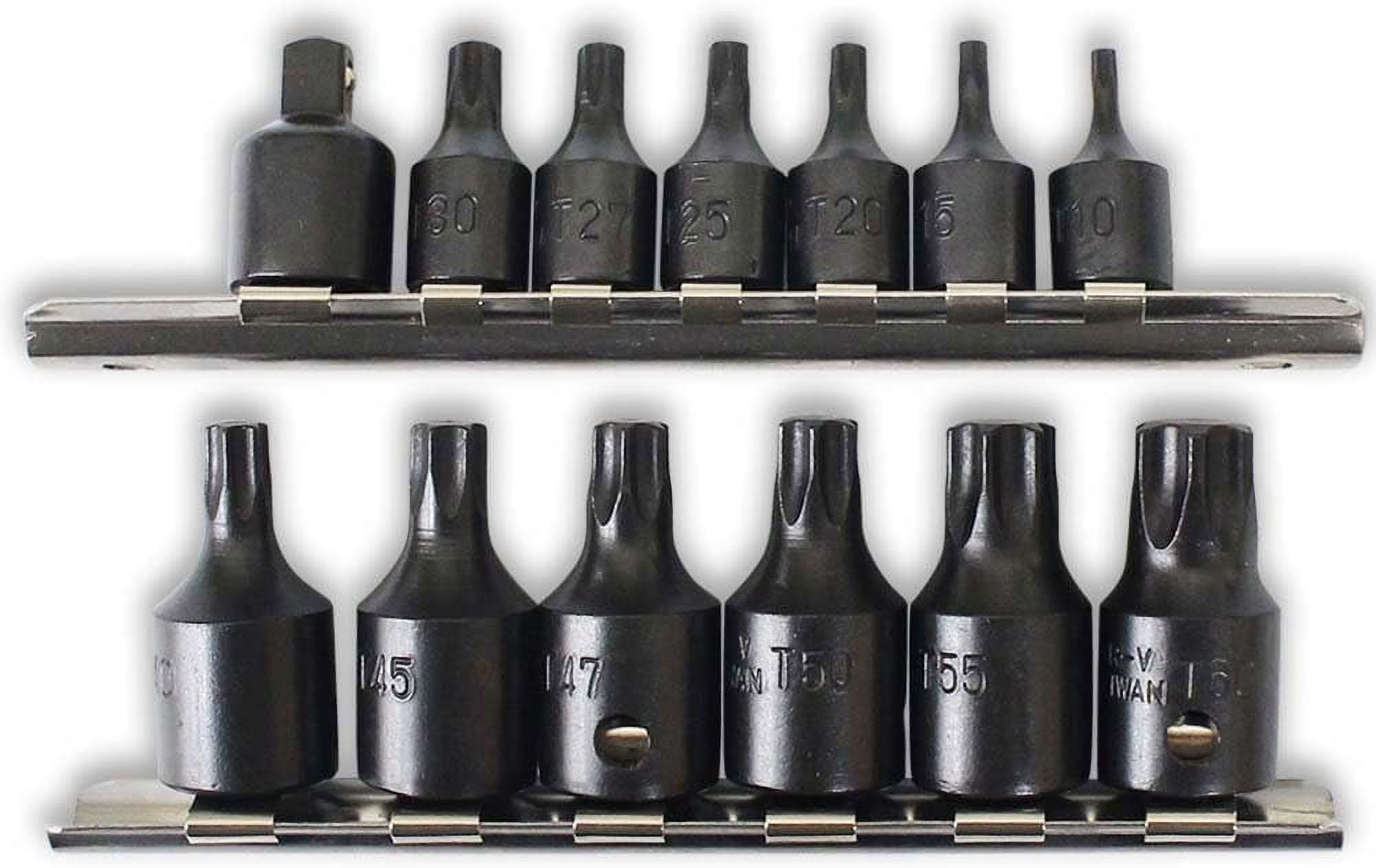 2pcs 15 Piece Torque Socket Set | Chrome Vanadium Steel | Clear ...