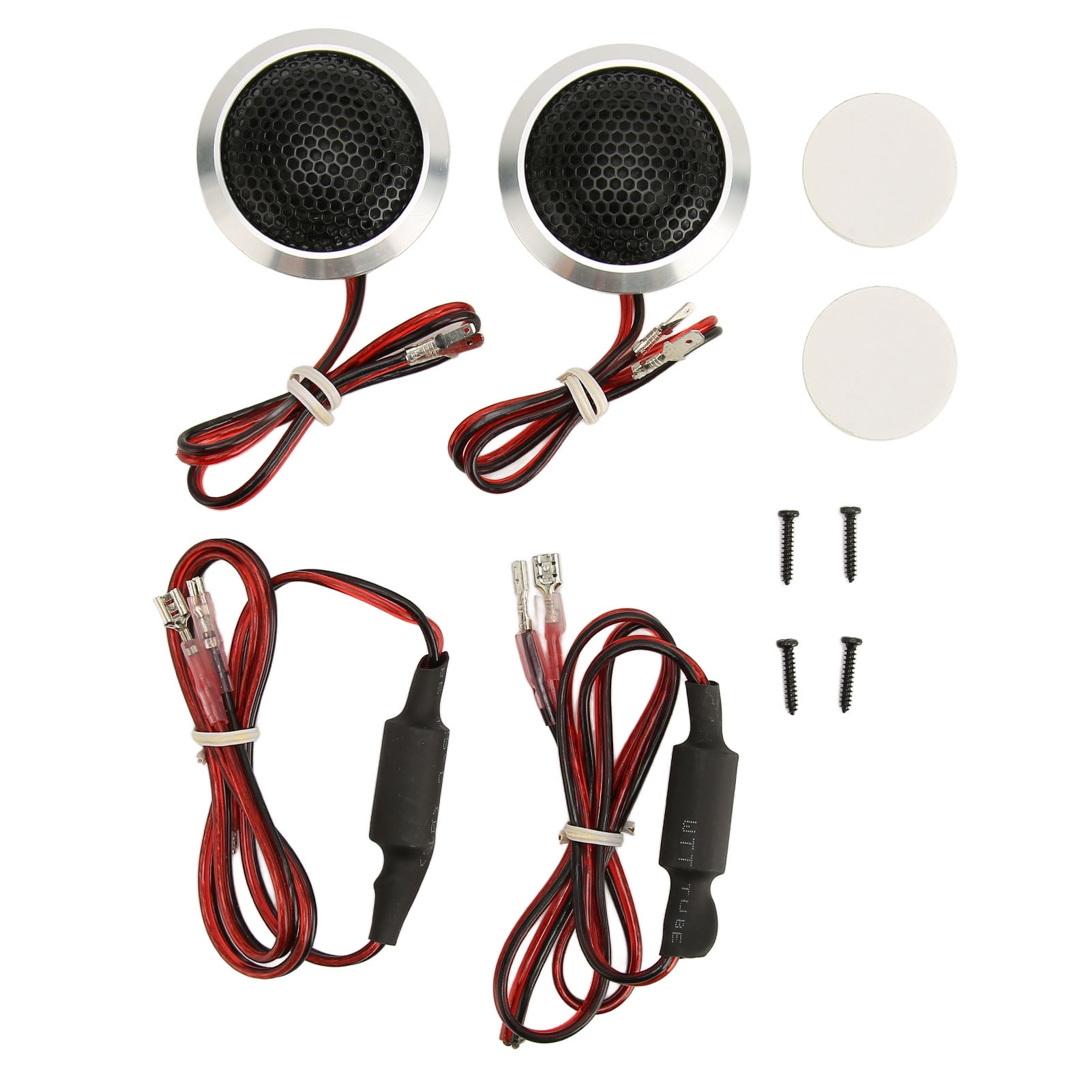 2pcs 150W Dome Tweeter 2 Way System High Sensitivity Silver Black Dome ...