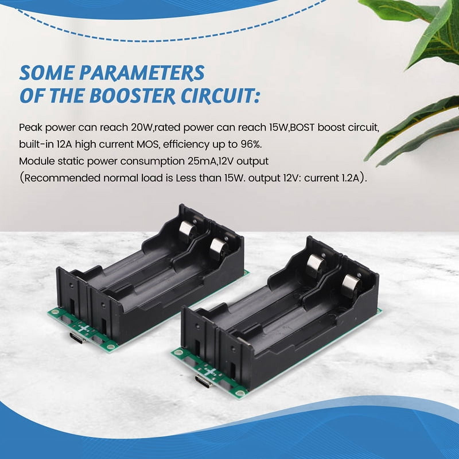 2pcs 15W 3A High Power 18650 Li-Ion Battery Charging Module 12V ...