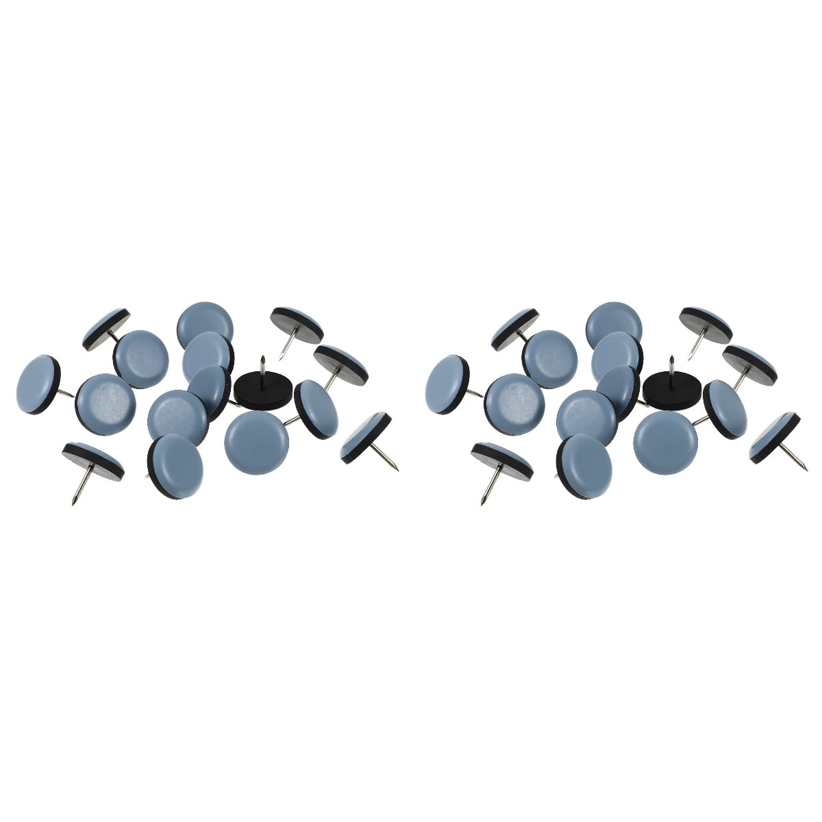 2pcs 16 Chair Glides Nail on Furniture Sliders Chair Sliders Round ...