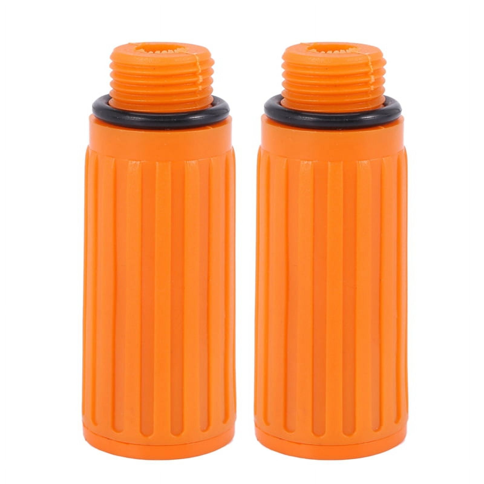 2pcs 16mm Male Thread Dia Plastic Oil Plug for Air Compressor Orange ...