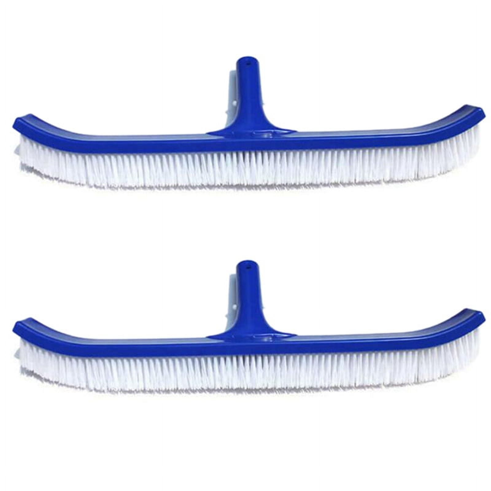 2pcs 18 Inch Blue Swimming Pool Brush Handle Clean Brush Pool Wall ...