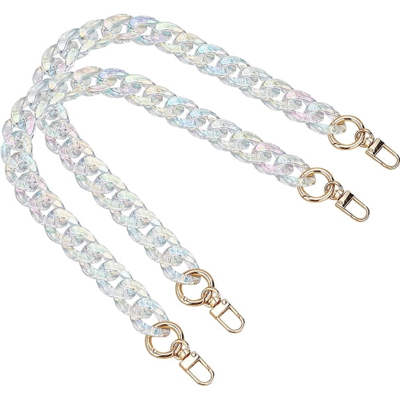 2pcs 19 Inch Bag Handle Chain Acrylic Handbag Chain Straps Shoulder ...