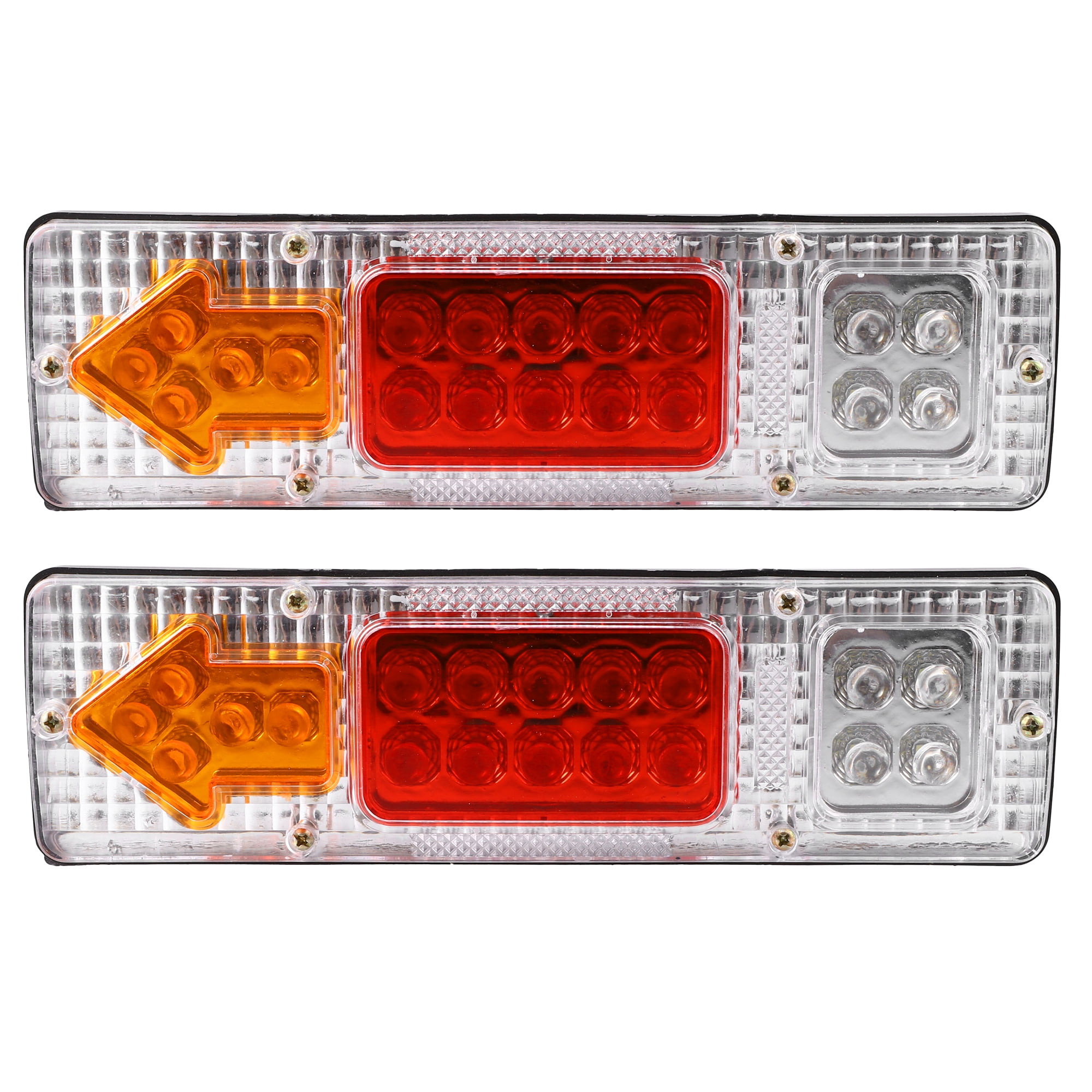 2pcs 19 LED Trailer Lights, 12V-36V, Turn Signal Brake Tail Light ...