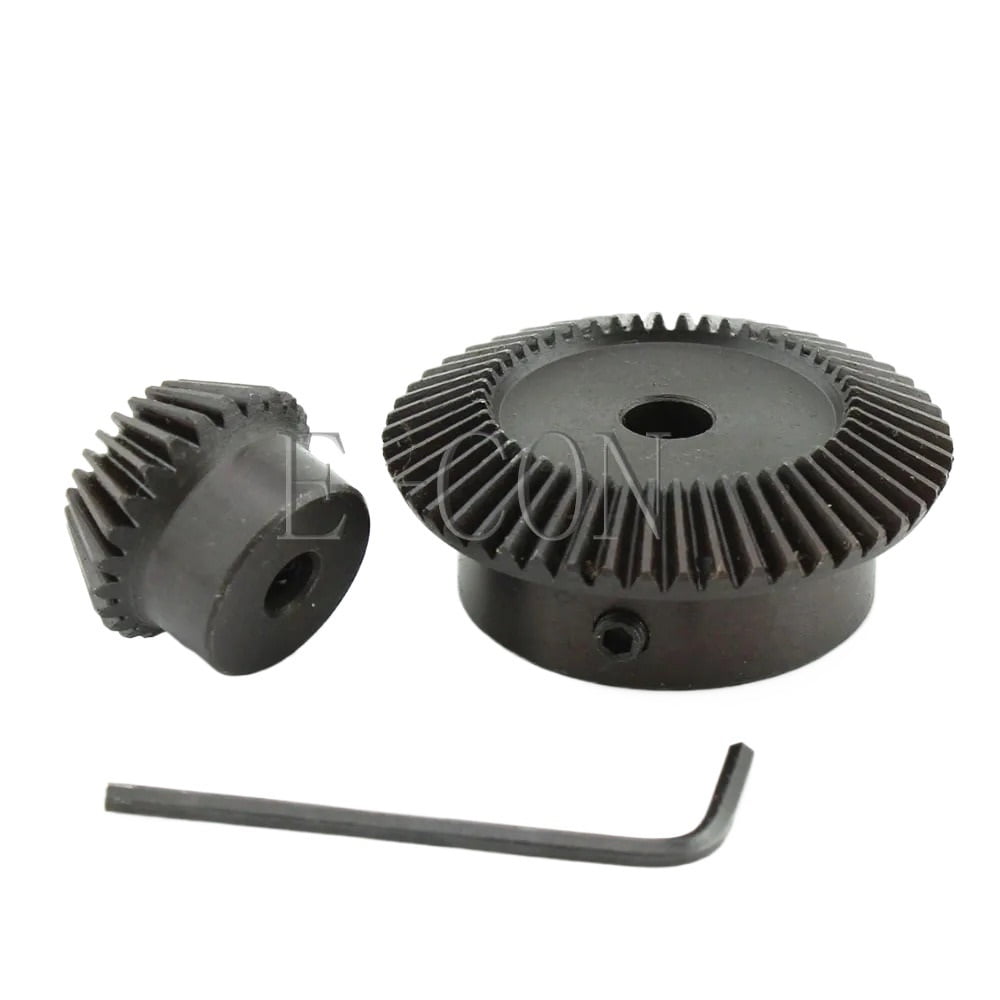 2pcs 1M 50T 25T Metal Umbrella Tooth Bevel Gear 90 Angle Set Kit Ratio ...