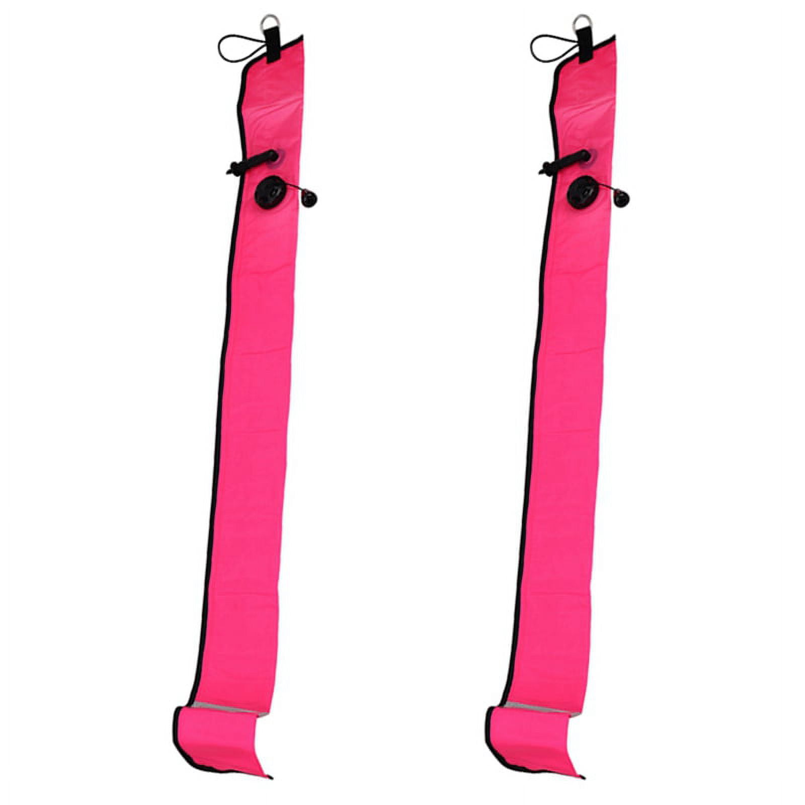 2pcs 1M Scuba Diving Inflatable SMB Signal Marker Buoy Visibility Float ...