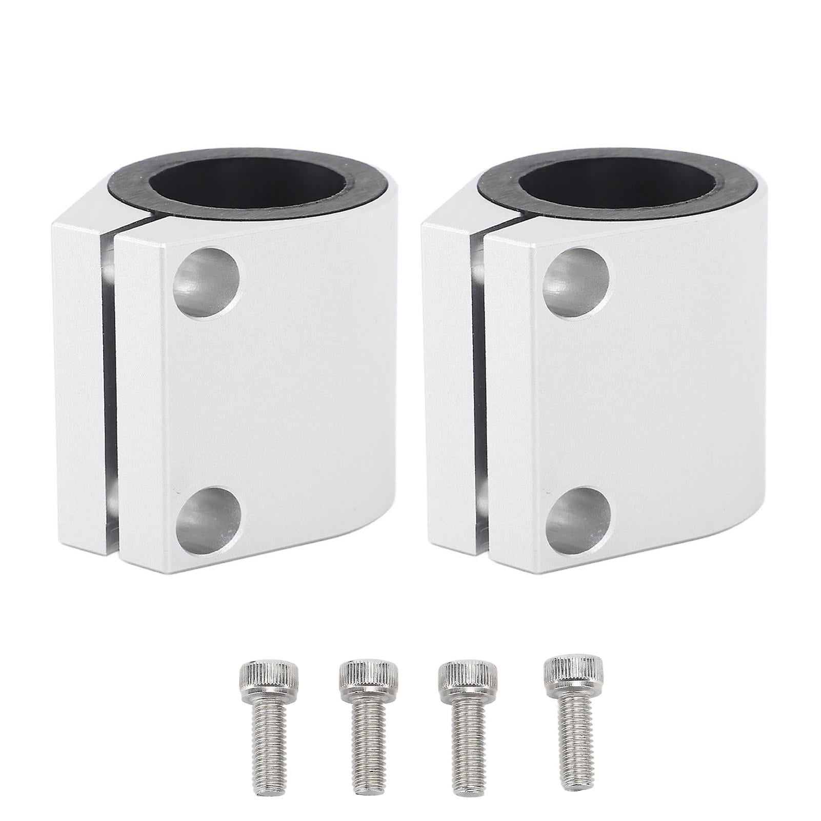 2pcs 1in High Temp Exhaust Clamp Aluminum Butt Joint Exhaust Band Clamp ...