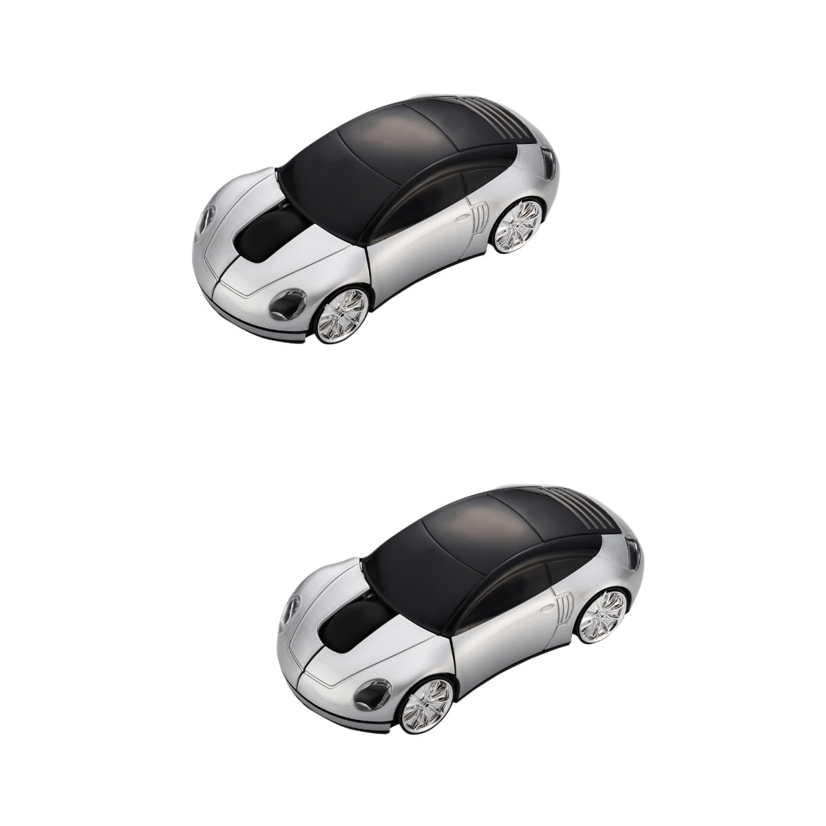 2pcs 2.4GHz 3D Car Shape Wireless Optical Mouse USB Gaming Mouse ...