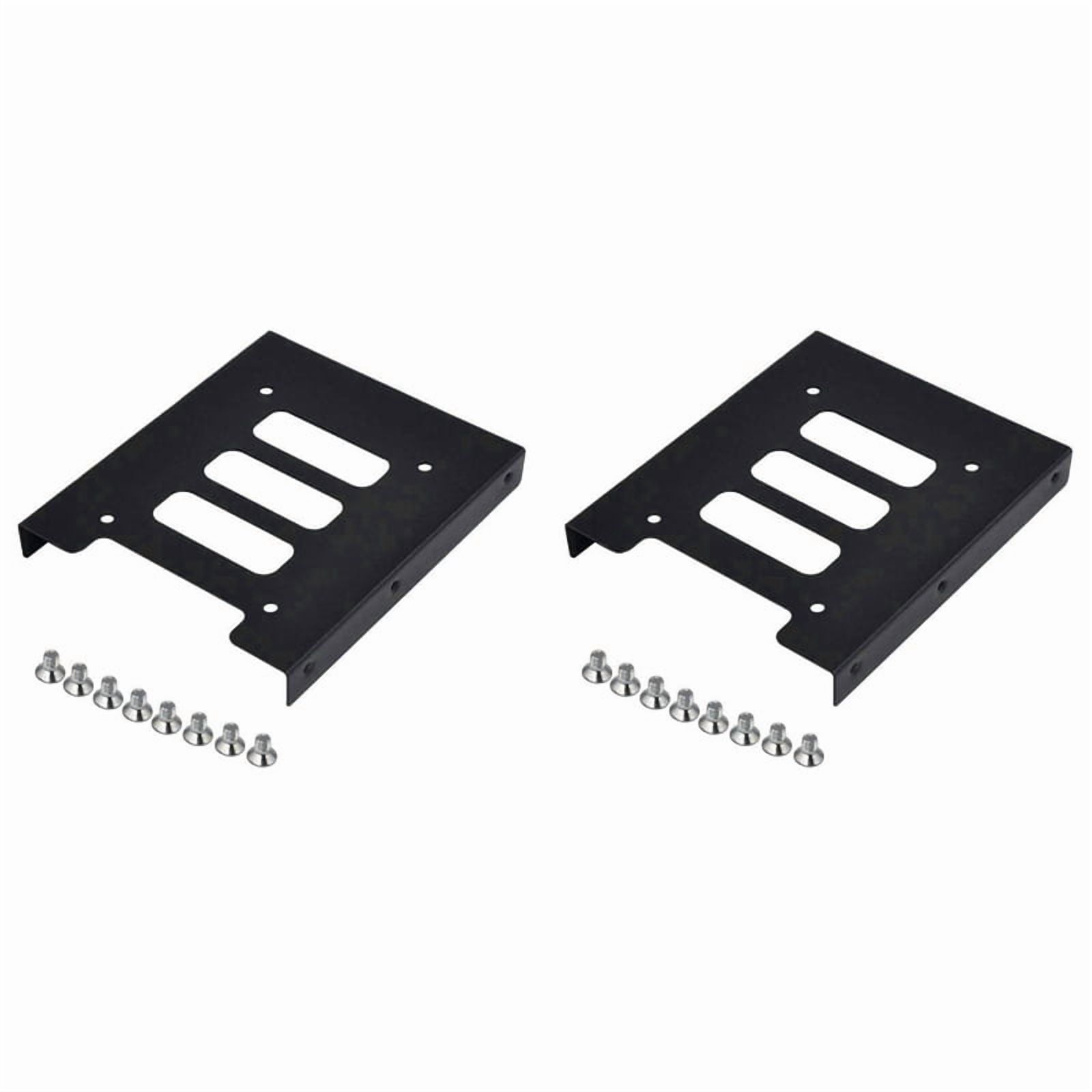 2pcs 2.5 Inch to 3.5 Inch SSD HDD Metal Adapter Mounting Bracket Hard ...
