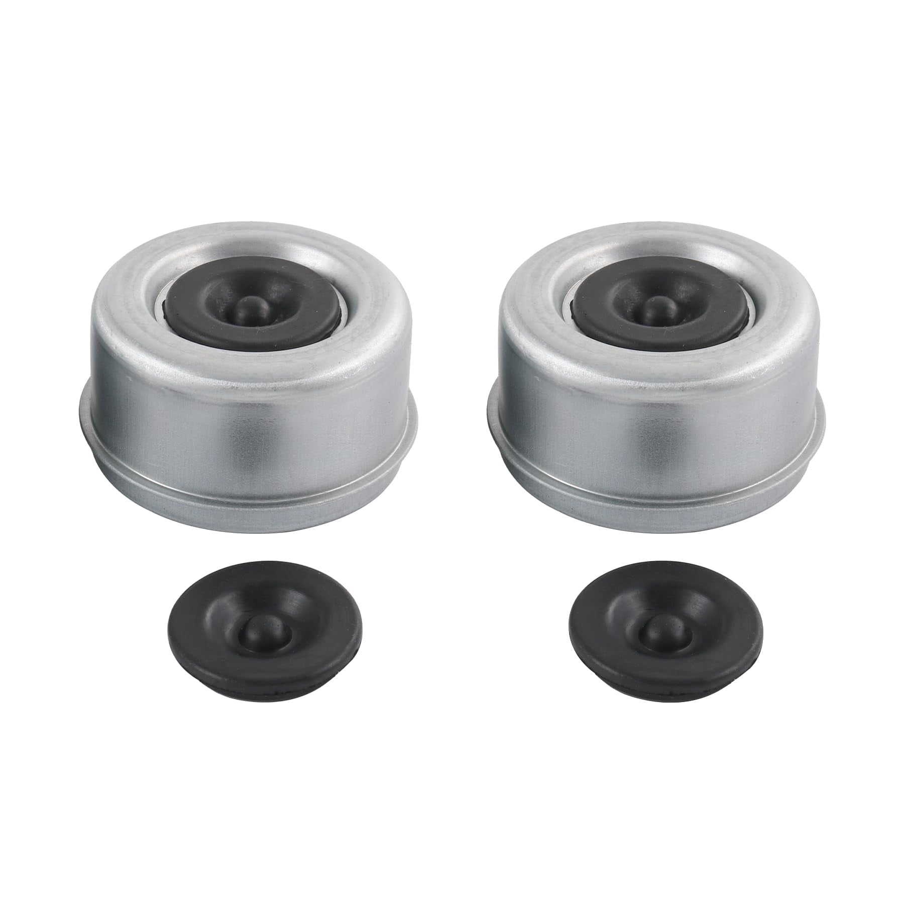 2pcs 2.72" Trailer Axle IFF17 Wheel Hub and Bearing Dust Cap with Extra ...