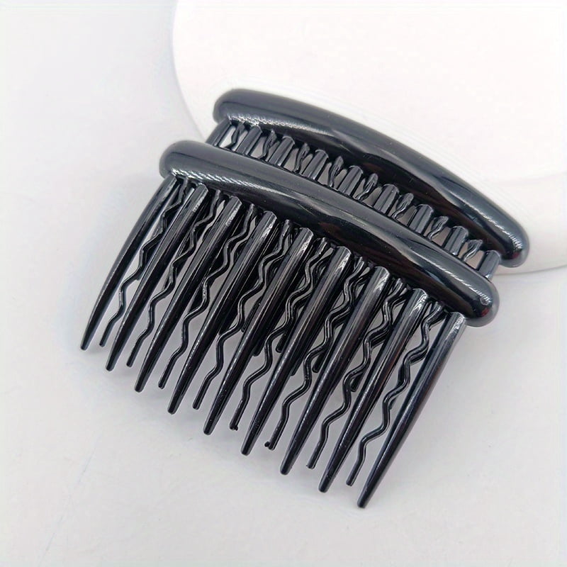2pcs 2.95inch 17-tooth Plastic Hair Comb in Bag - Walmart.com