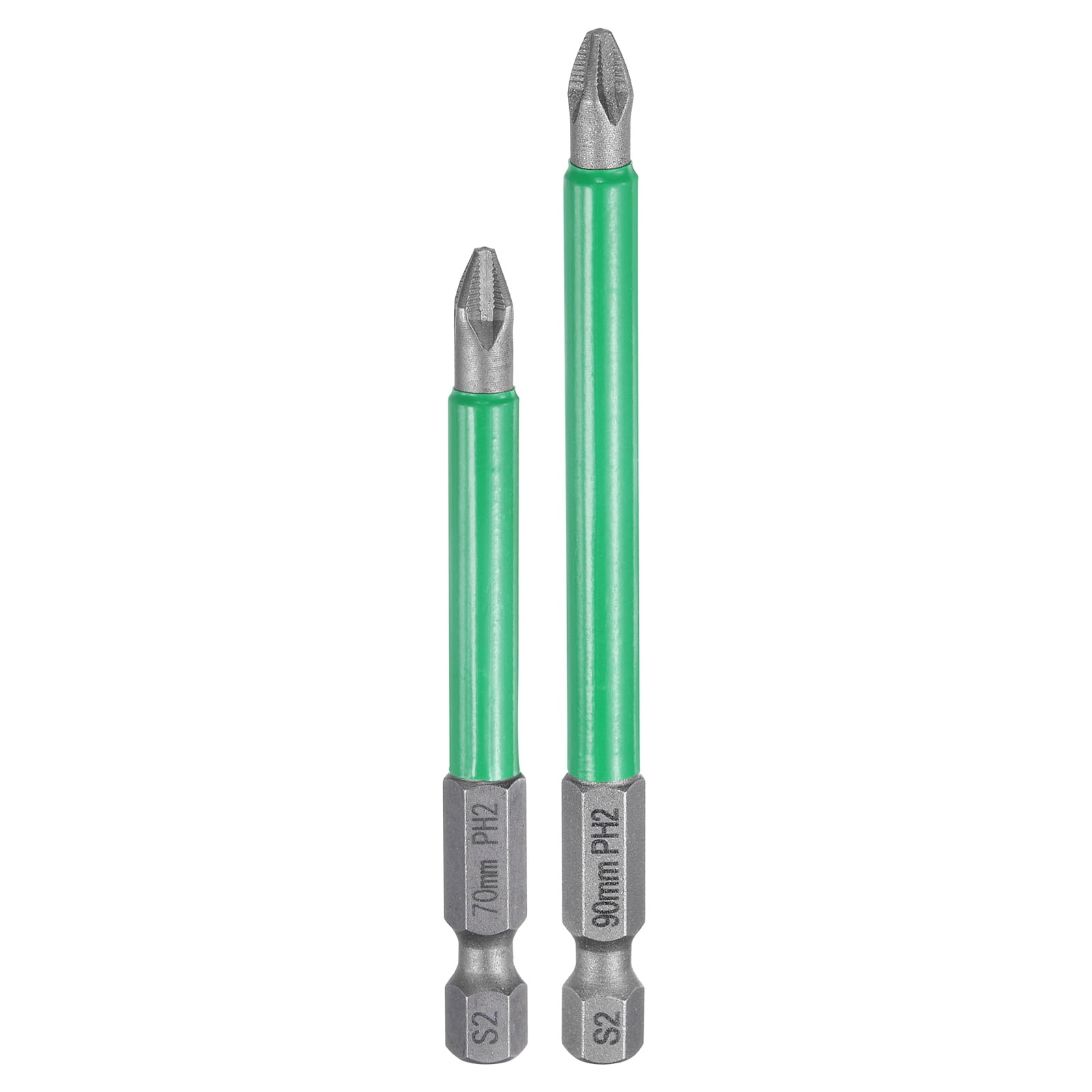 2pcs #2 Anti Slip Phillips Impact Screwdriver Bit PH2 1/4" Hex Shank 2. ...
