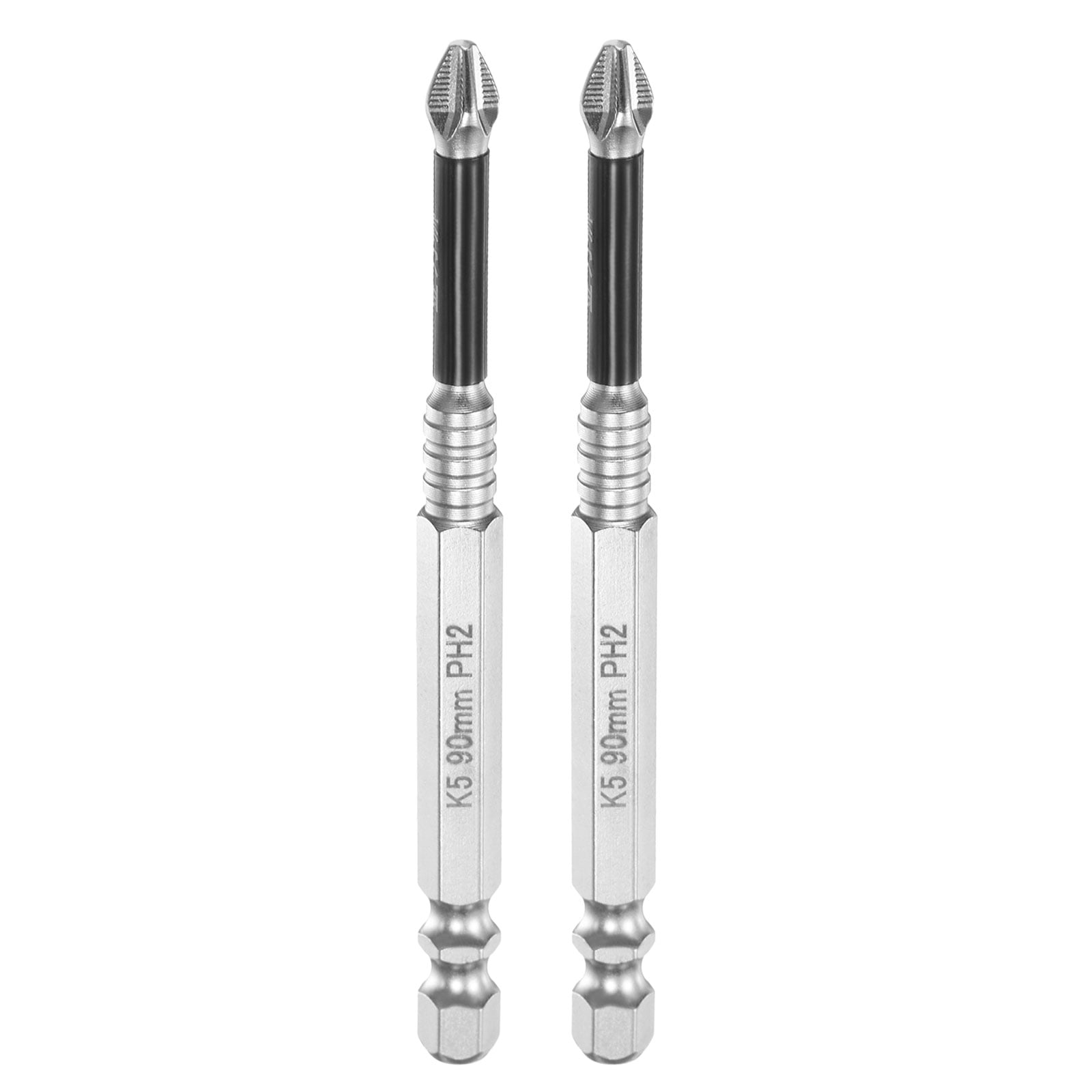 2pcs #2 Anti Slip Phillips Impact Screwdriver Bit PH2 1/4" Hex Shank 3. ...