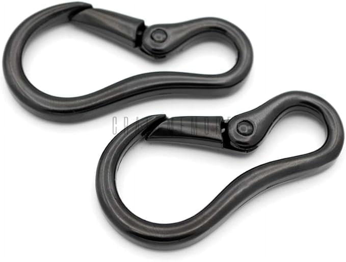 2pcs 2 Inches Carabiner Spring Snap Hook Paracord Camping Keychain ...