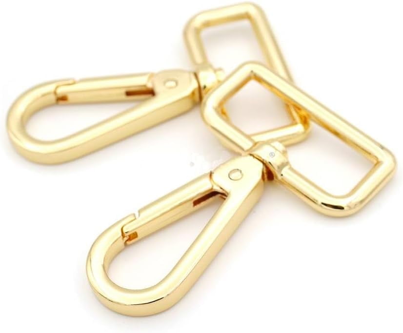 2pcs 2 Inches Push Gate Snap Hooks Metal Swivel Lobster Claw Clasp ...
