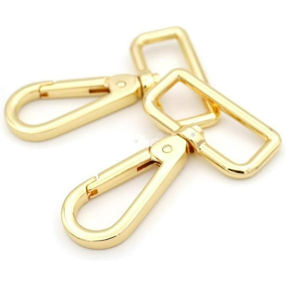 2pcs 2 Inches Push Gate Snap Hooks Metal Swivel Lobster Claw Clasp ...