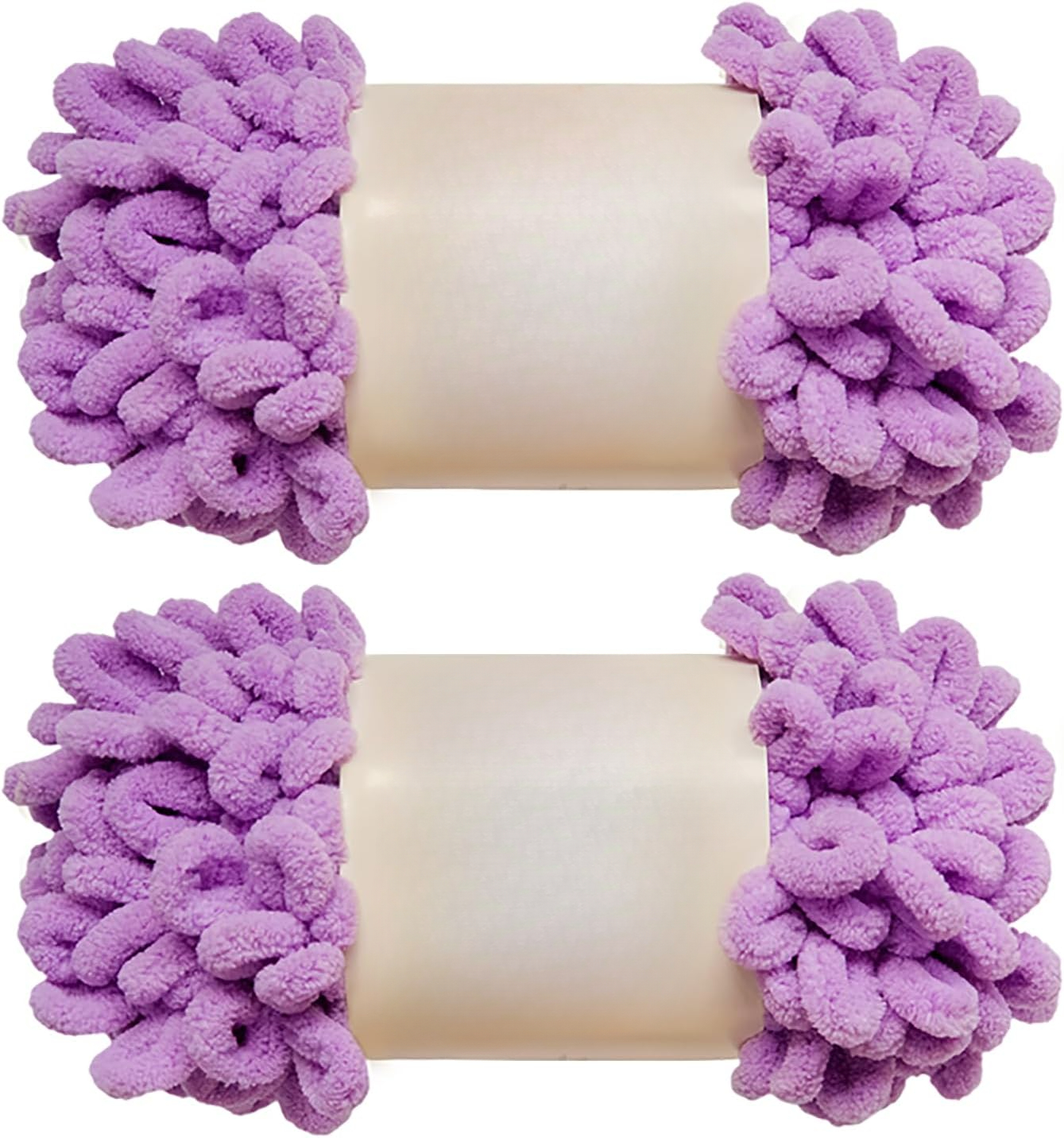 2pcs/200g Loop Yarn 100% Polyester Chenille Puffy Yarn, Craft Chunky ...