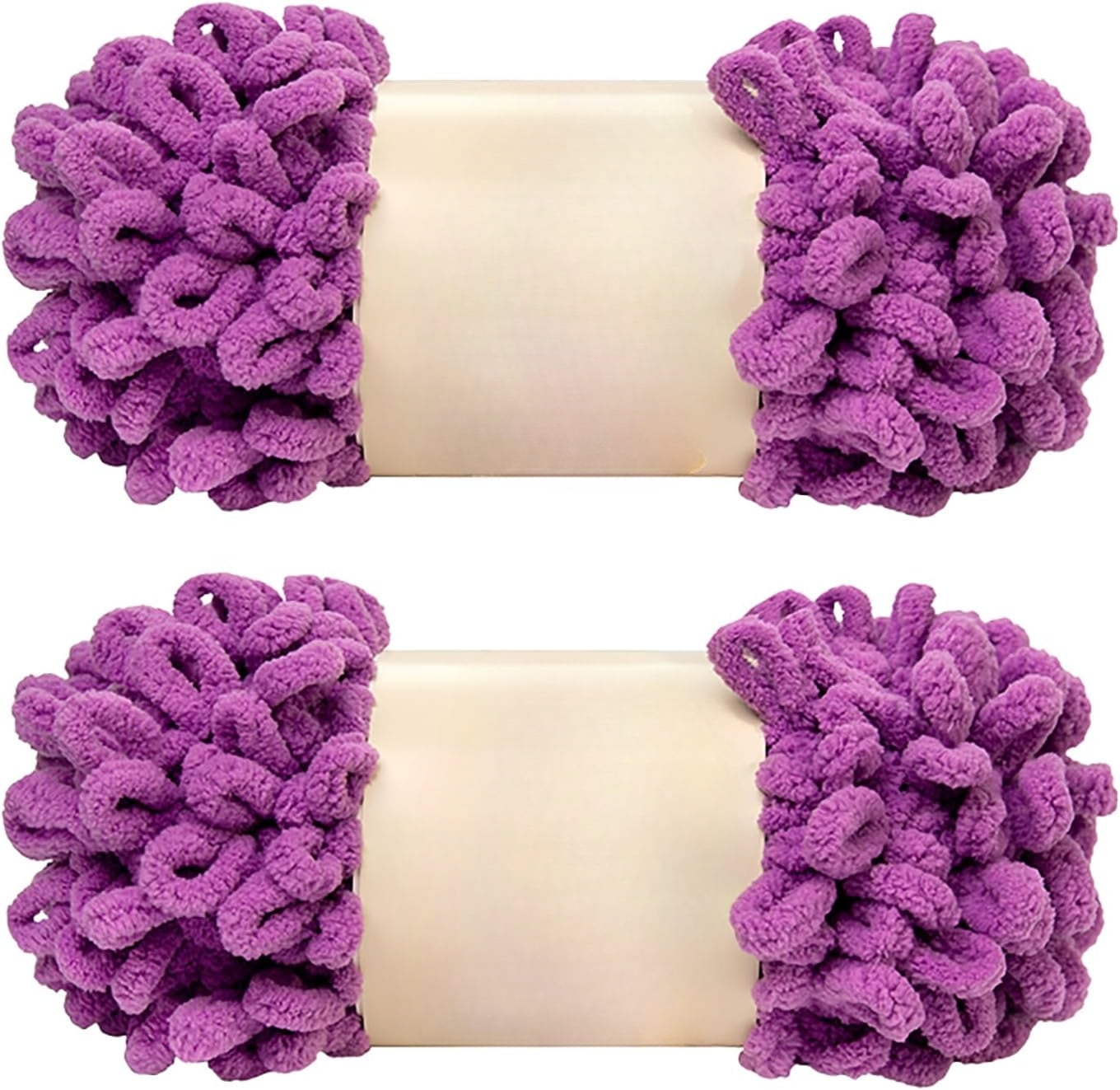 2pcs/200g Loop Yarn 100% Polyester Chenille Puffy Yarn, Craft Chunky ...