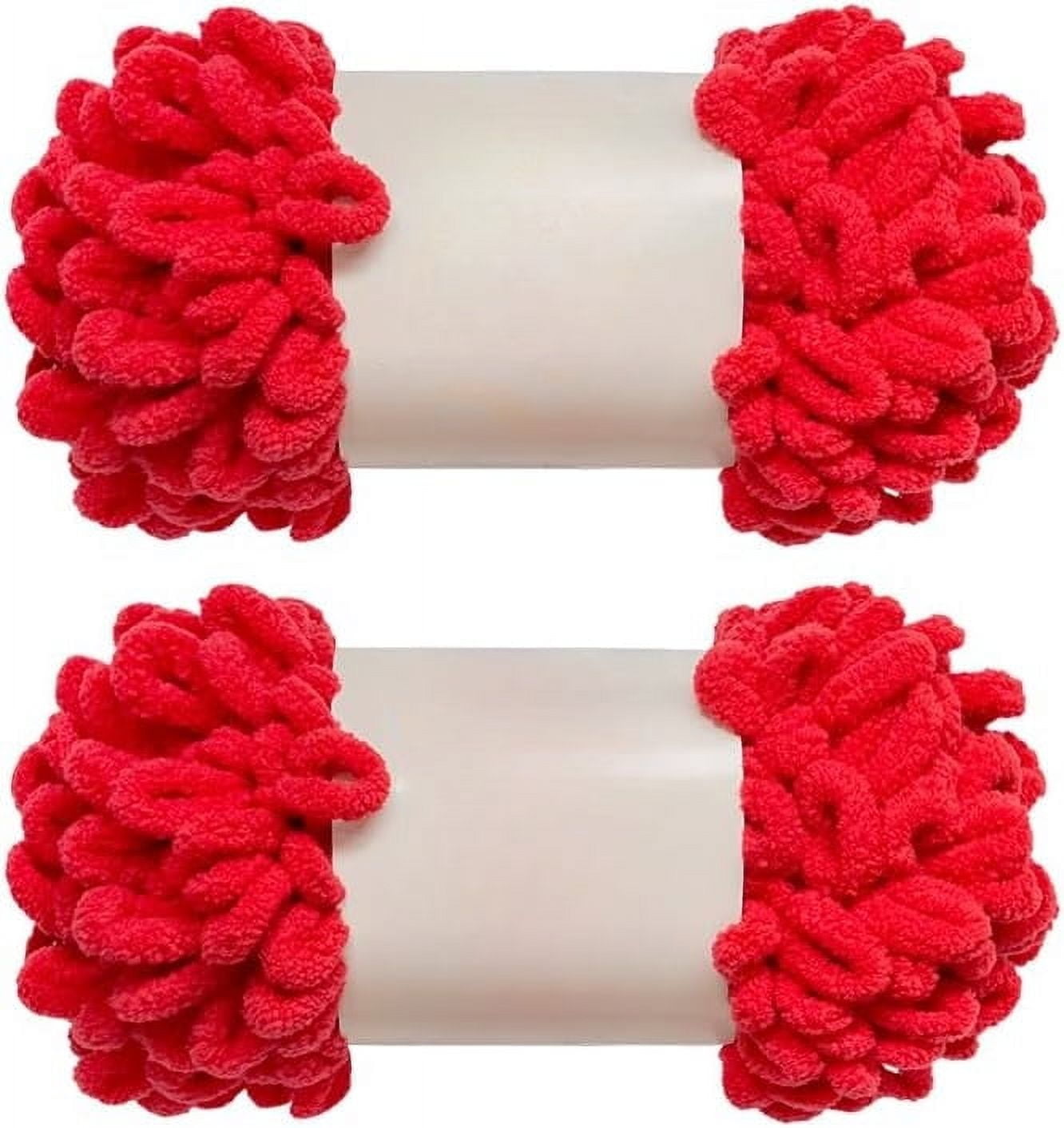 2pcs/200g Loop Yarn 100% Polyester Chenille Puffy Yarn, Craft Chunky ...