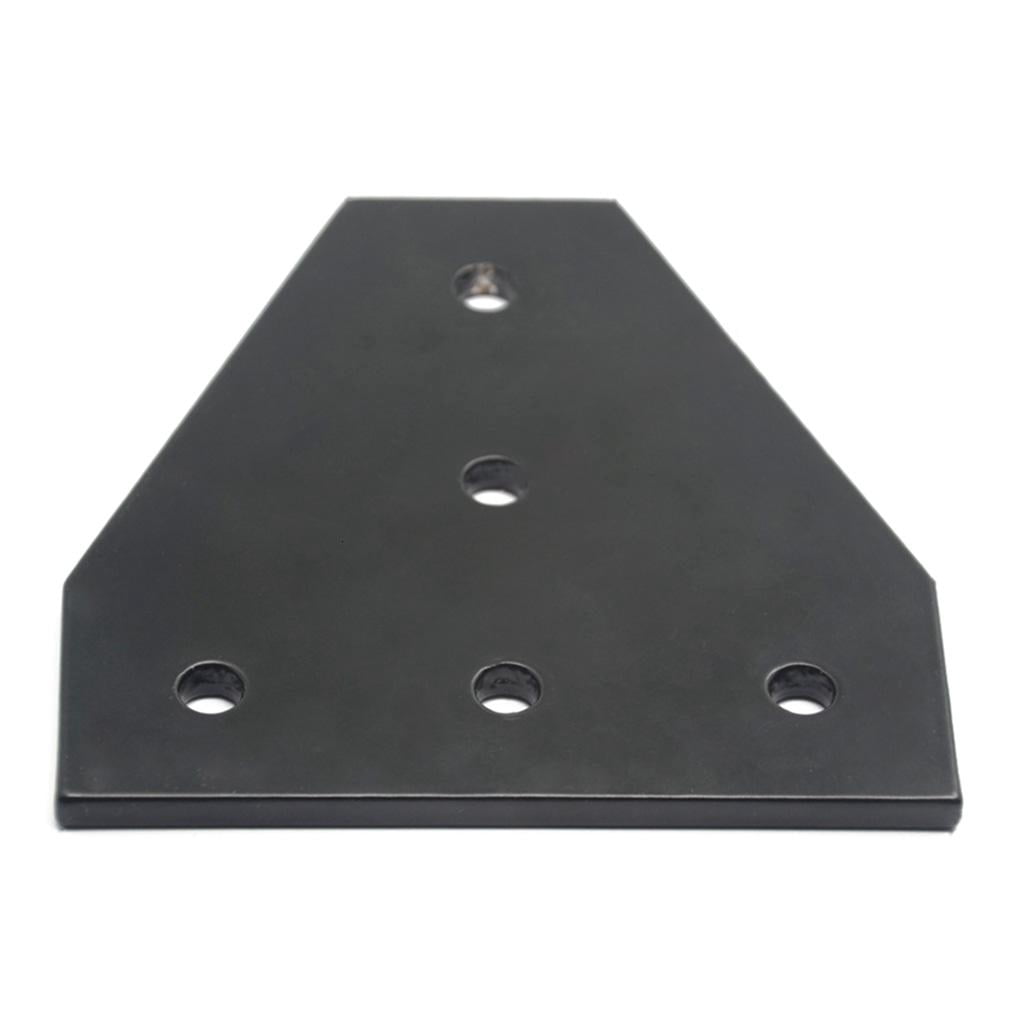 2pcs 2020 Series Black 5 Hole for T / L Shape Joint Plates Aluminum ...