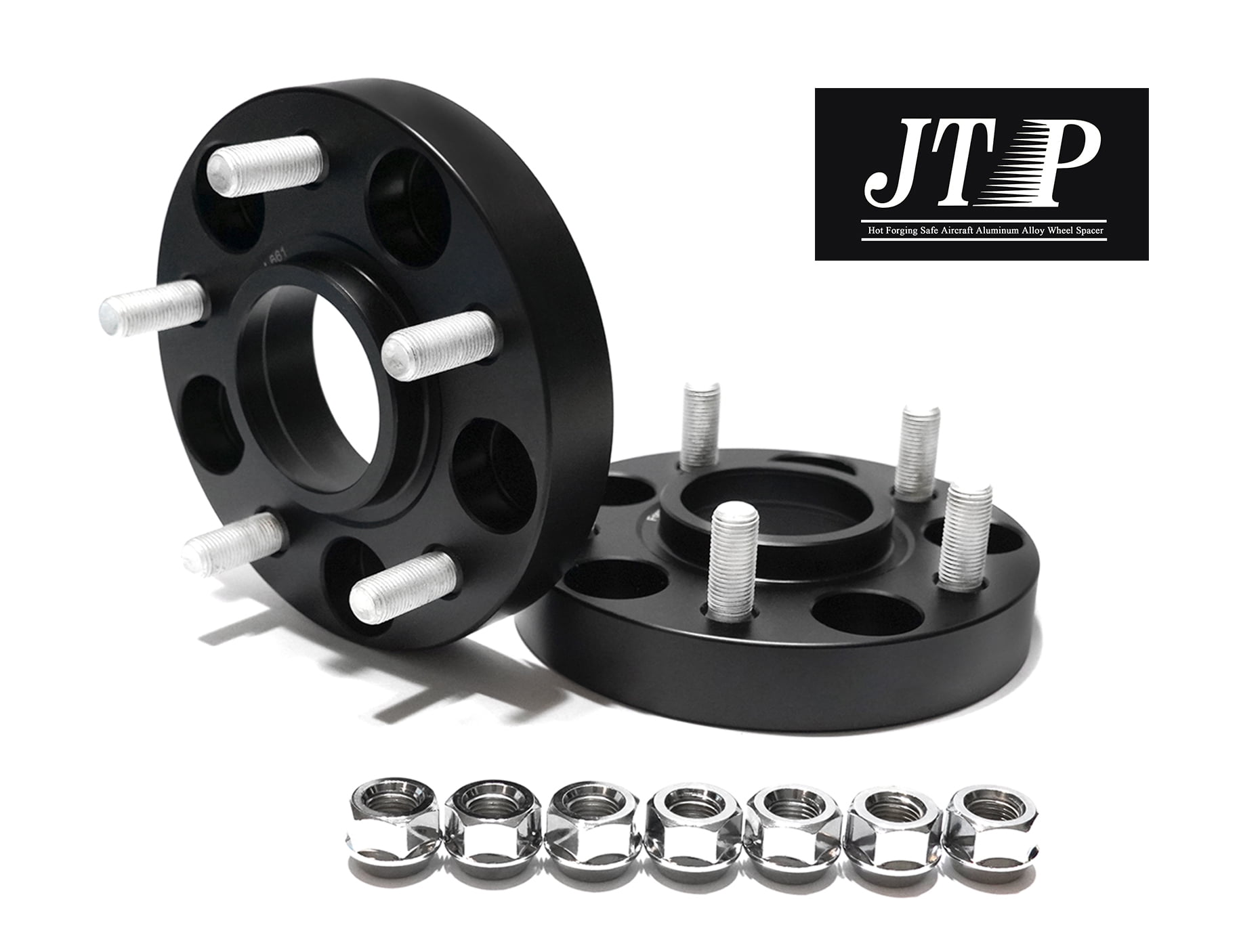 2pcs 20mm + 2pcs 25mm Forged Aircraft Aluminum Alloy Safe Hub Centric Wheel Spacers 5x120 for ...