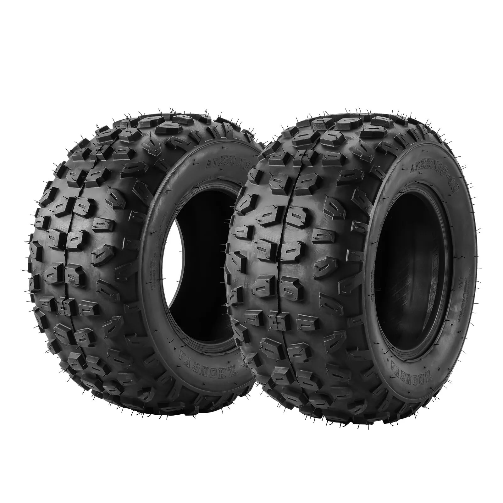 2pcs 22×10-10 ATV Tires 4 Ply 22×10×10 Heavy Duty ATV UTV All Terrain ...