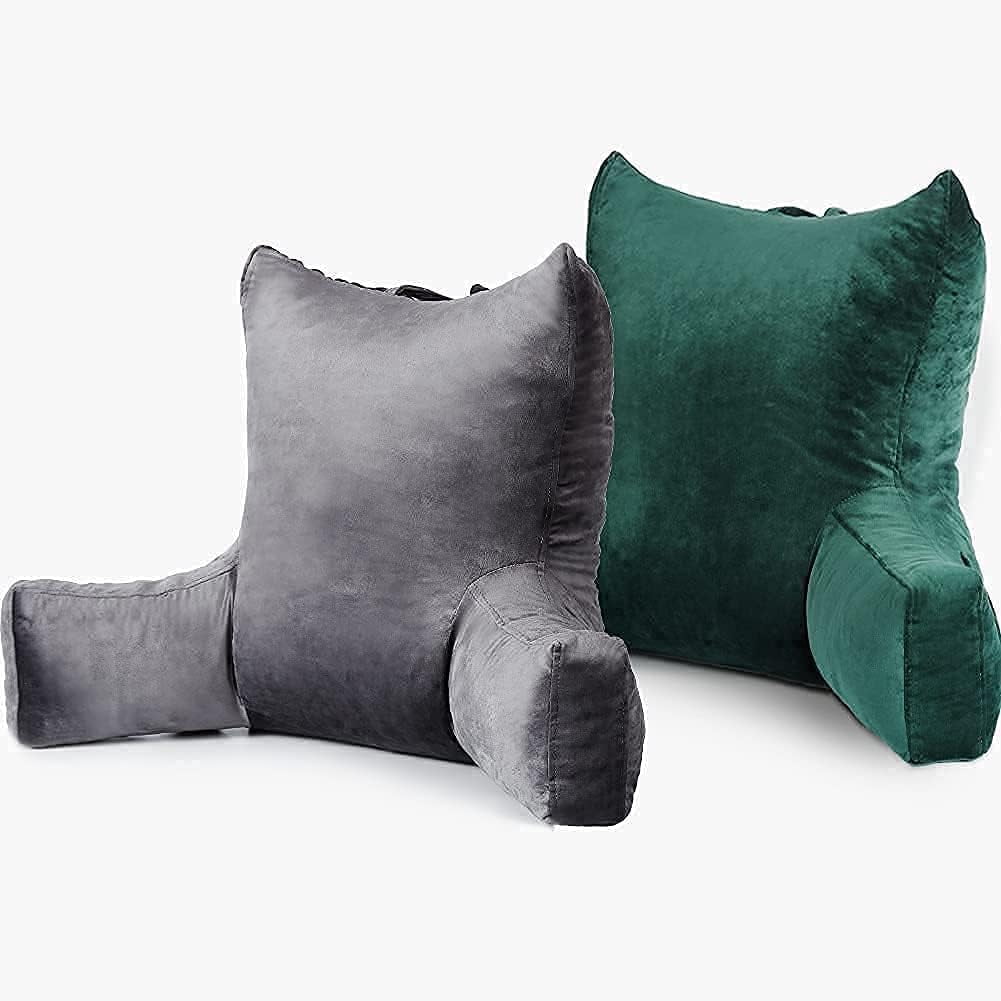 (2pcs, 22 Inches High) Reading Pillow with Arms, Back Pillows for ...