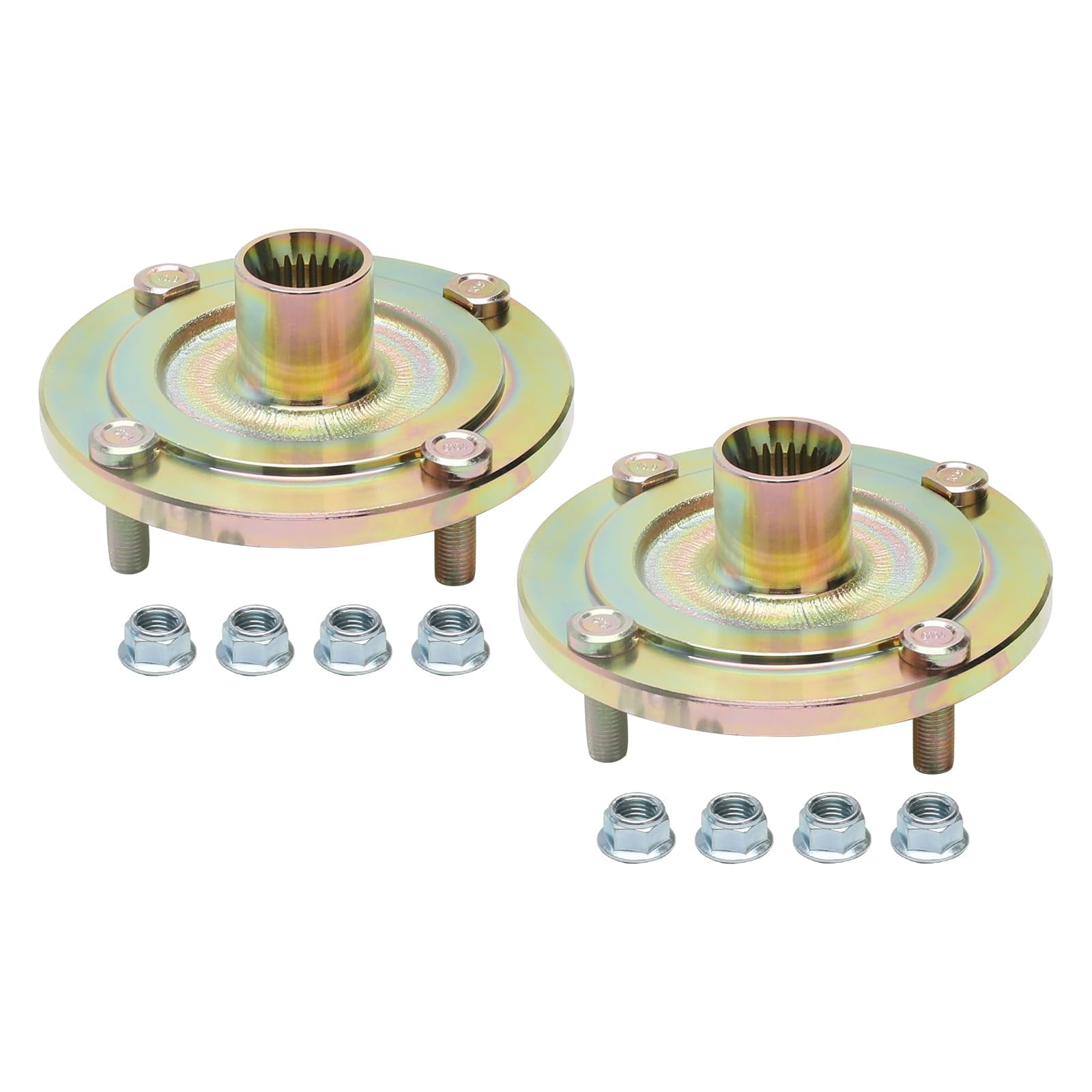 2pcs 24 Tooth Spline Wheel Rim Rear Axle Hub 4 Stud 110mm Bolt Pattern ...