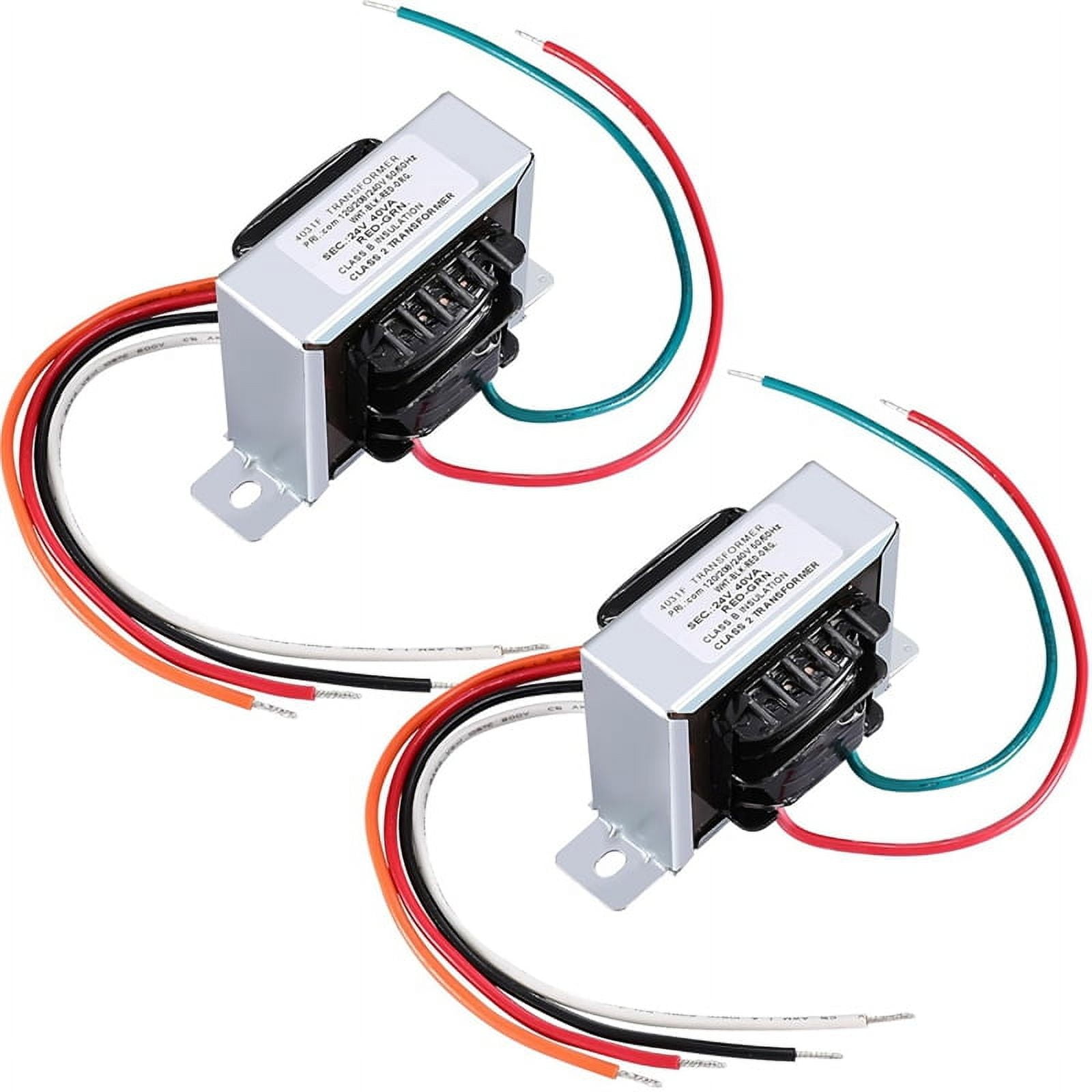 2pcs 24V Control Transformer 40VA,Main 120,208,240V Aux 24V,Replace ...