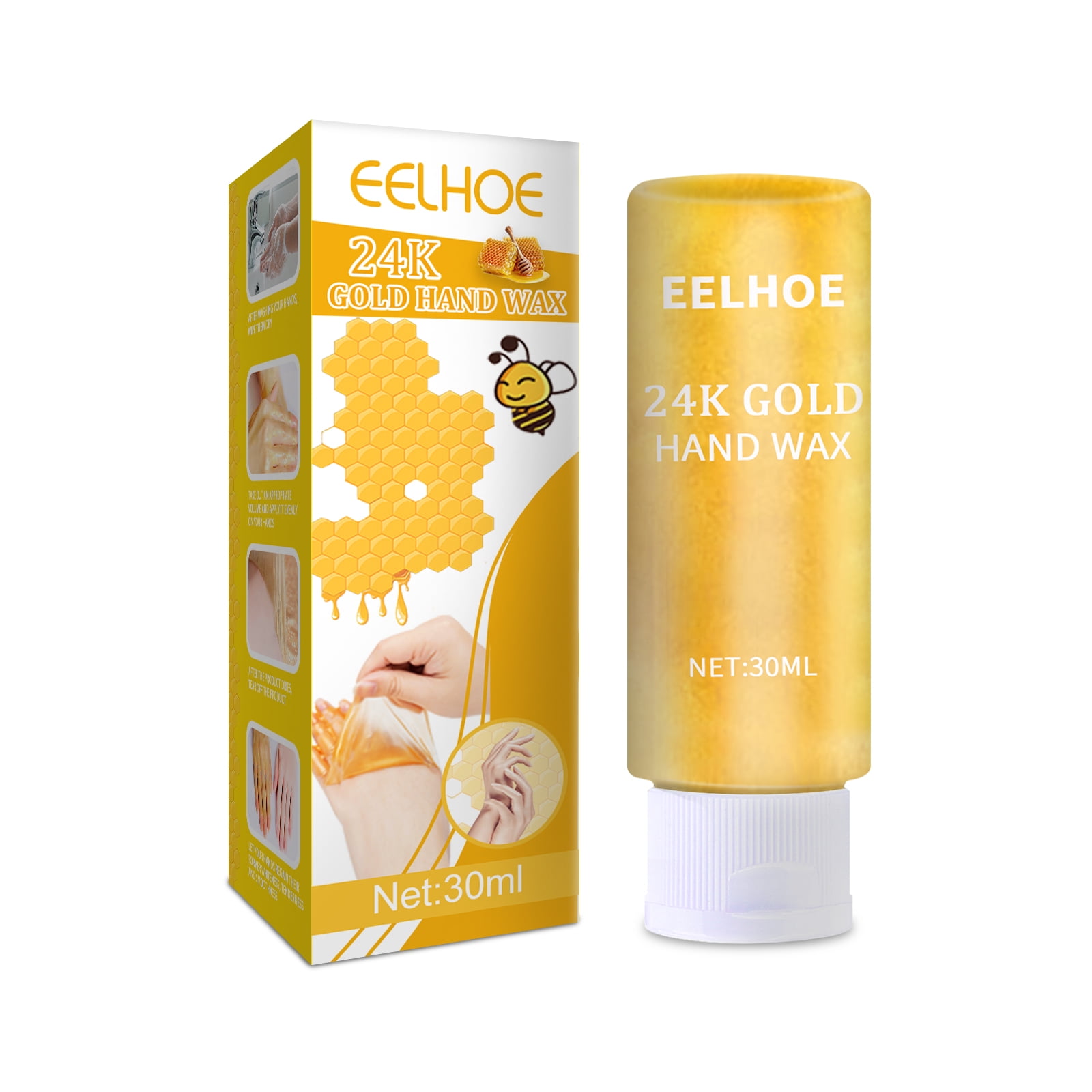 2pcs 24k Gold Hand Mask, Moisturizing And Exfoliating Delicate Hands ...