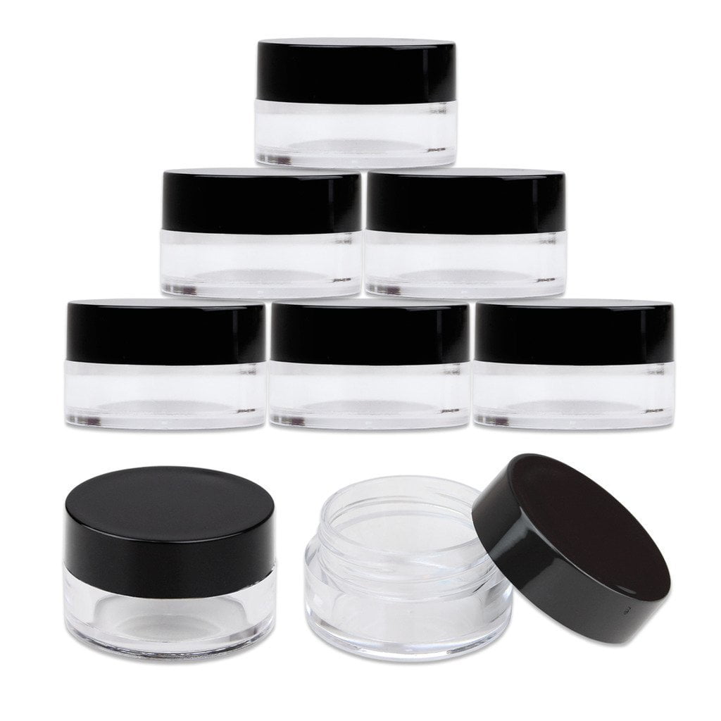 2pcs 25 Jars - High-Graded 5 Grams/5 mL BPA Free Thick Clear 100% NO ...