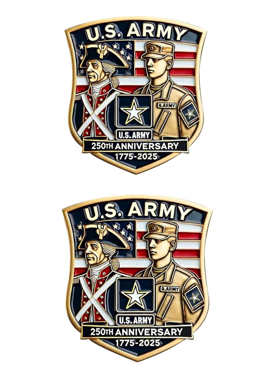 (2pcs)250th Anniversary U.S. Commemorative Pin Commemorative Lapel ...