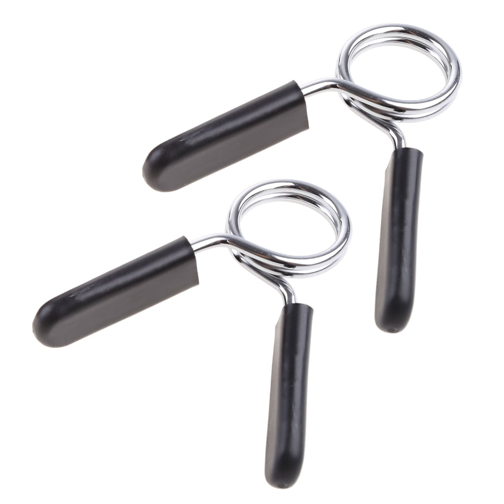 2pcs 25mm Clamp Weight lifting Bar Collars Barbell Collar Lock Dumbell ...