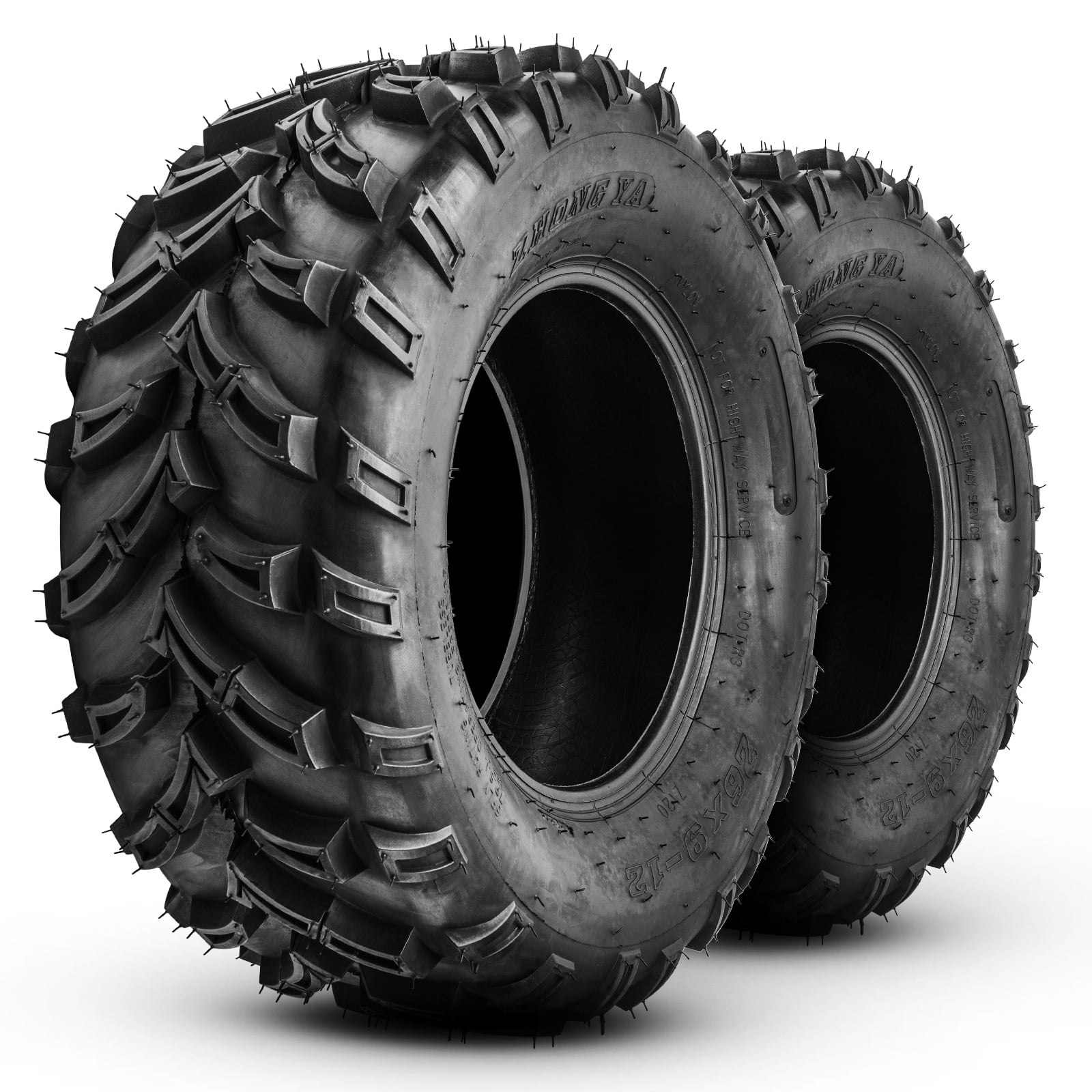 2pcs 26×9-12 ATV Tires 6PR 26×9×12 Heavy Duty ATV UTV All Terrain Fit ...