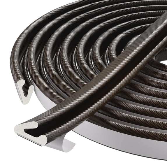 2pcs*26 Ft V-shape Thin Weather Stripping Door Seal Strip For Doors ...