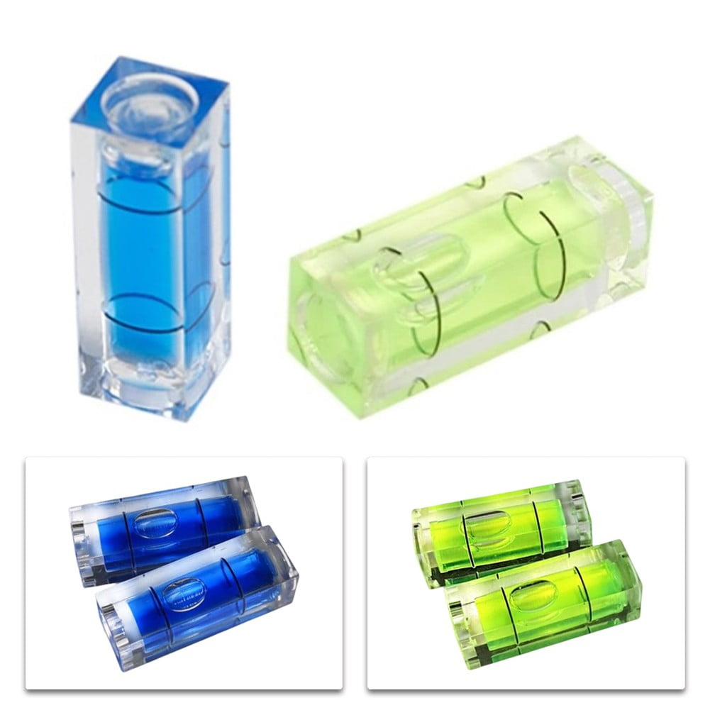 2pcs 29x10x10mm SquareHorizontal Precision Bubble Level For Ceiling Hanging Pictures Cuboid ...