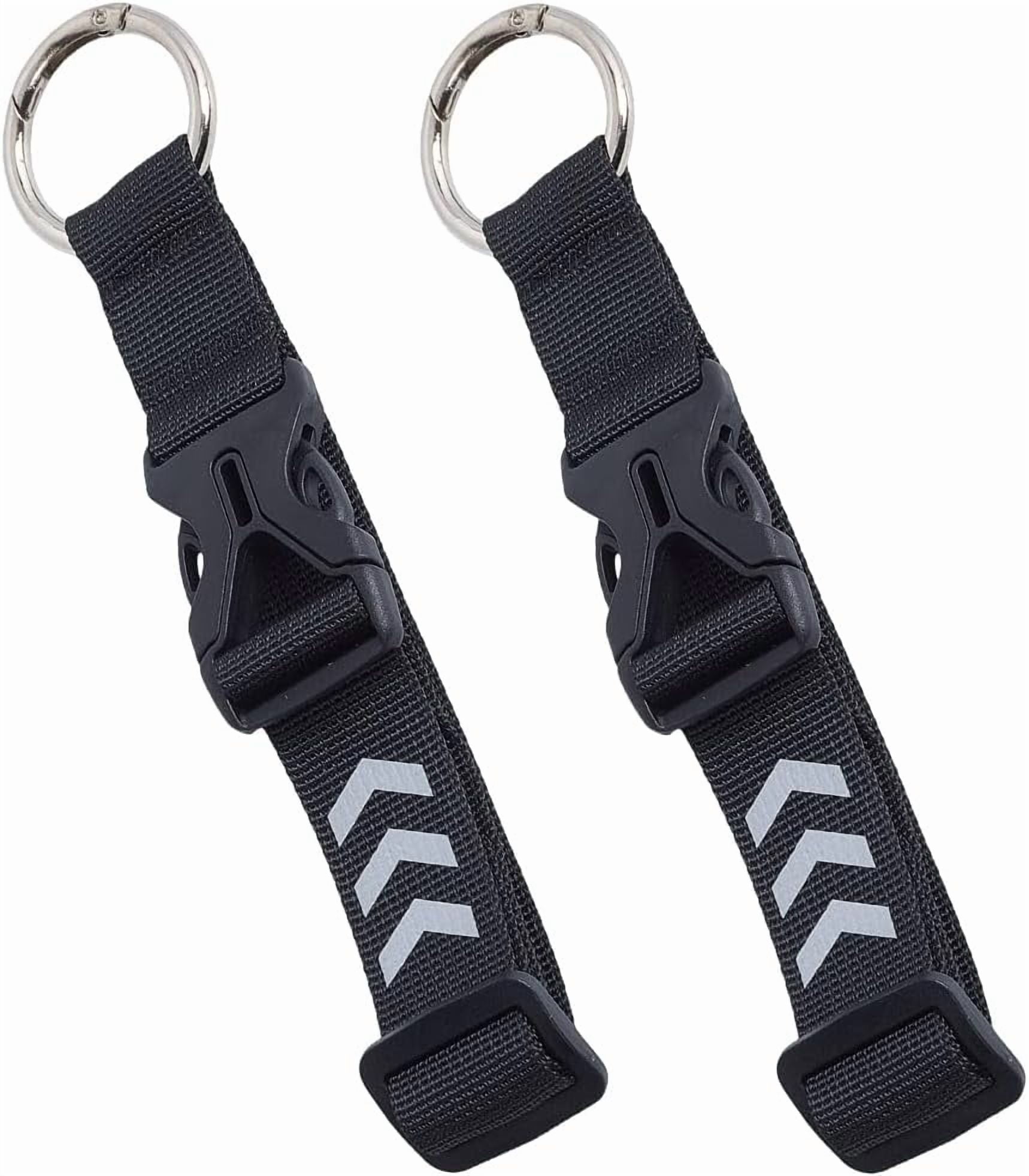 2pcs 2Pcs Adjustable Luggage Strap Jacket Gripper Holder Black Carry ...