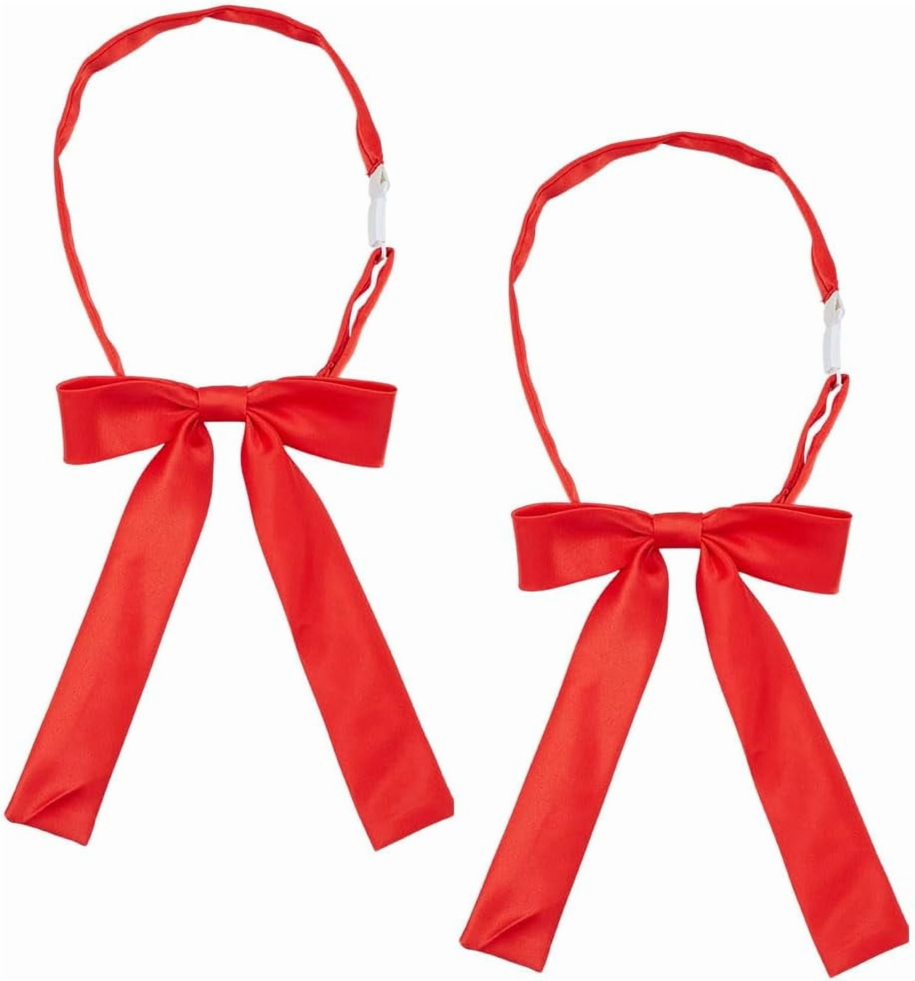 2pcs 2Pcs Western Ties Adjustable Women's Polyester Bowtie Pre-Tied ...