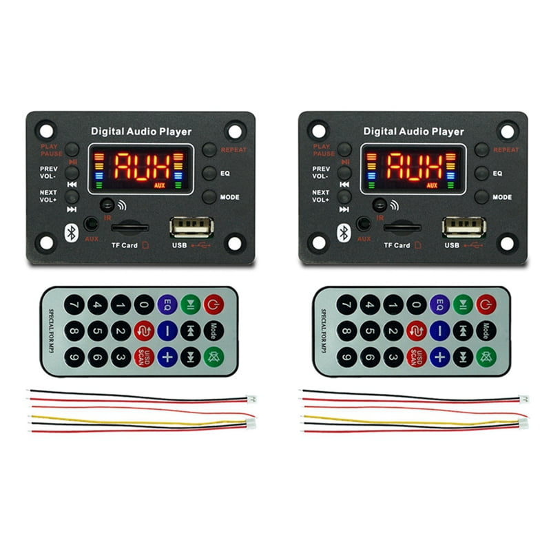 2pcs 2X40W Amplifier Stereo MP3 Decoder Board 7V-25V Audio Power ...