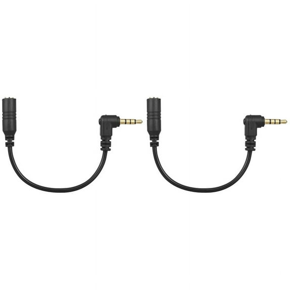 2pcs 3.5mm 3 Pole TRS Female to 4 Pole TRRS Male 90 Degree Right Angled ...