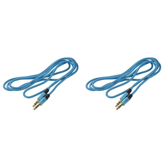 2pcs 3.5mm Auxiliary Aux Male to Male Stereo Cord Audio Cable for PC ...