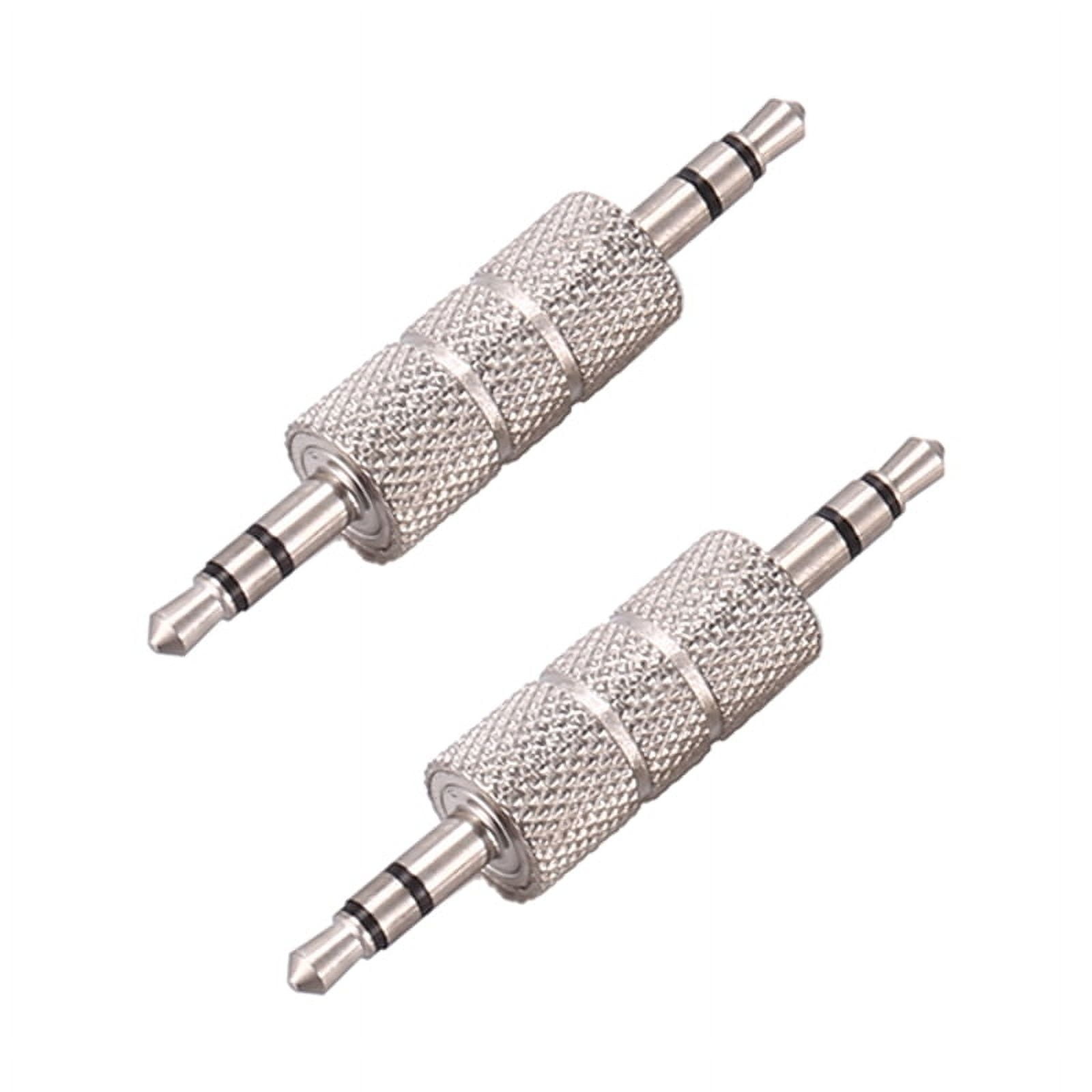 2pcs 3.5mm Stereo Male to Headphone Audio Adapter Jack Coupler ...